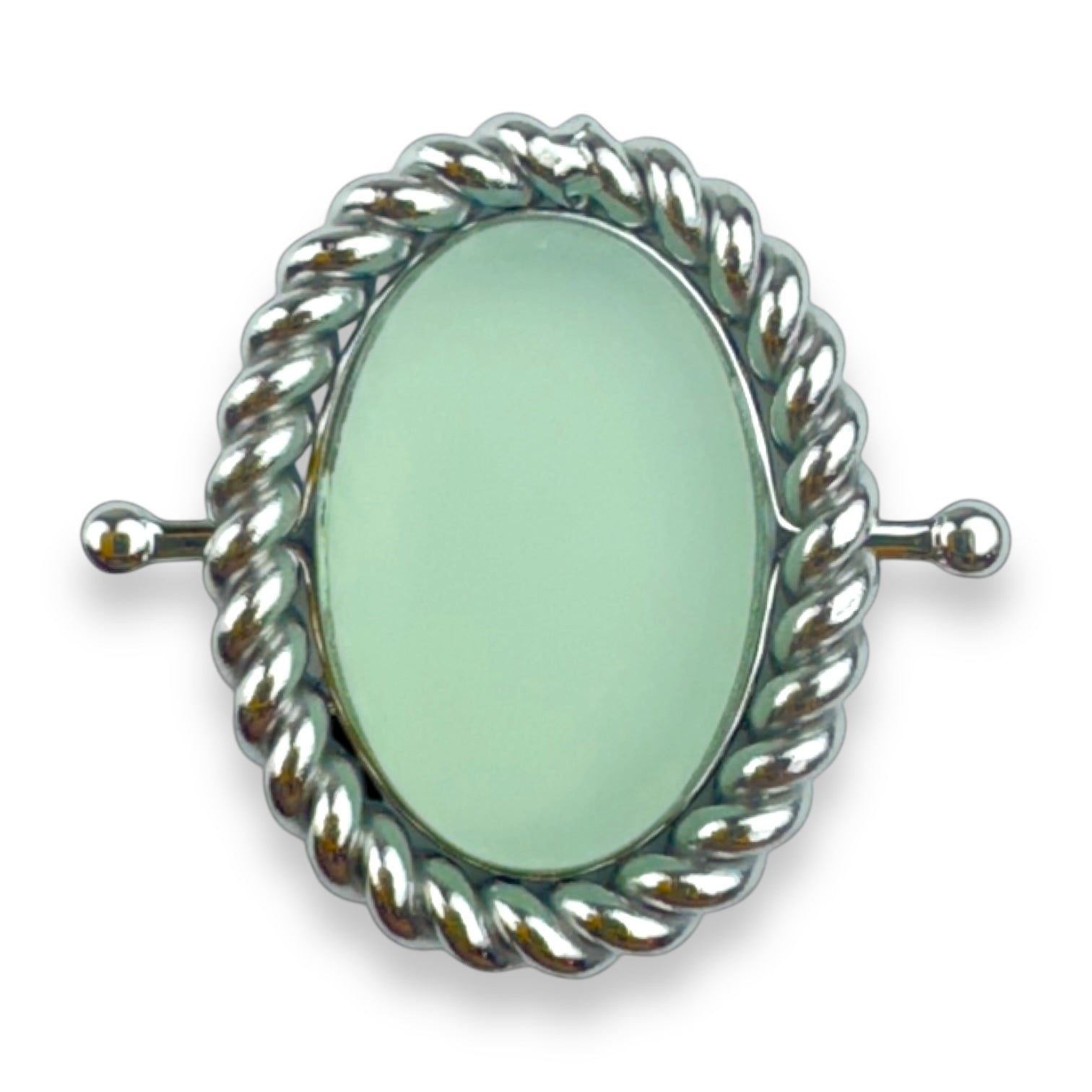 Green Cultured Sea Glass Rope Bezel Oval Element - CK Collection ...