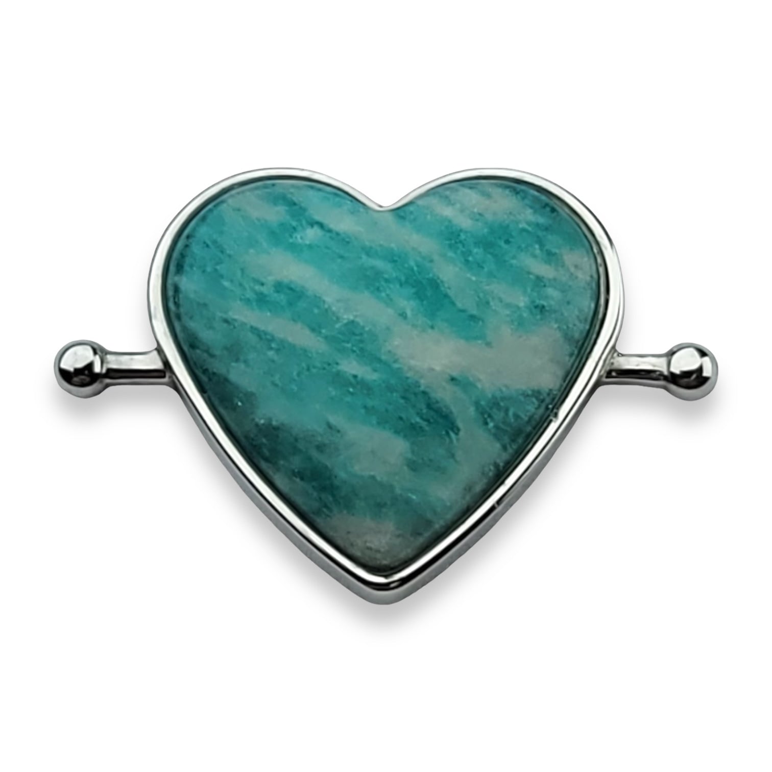 Amazonite Heart Element | Teal Crystal – CONQUERing