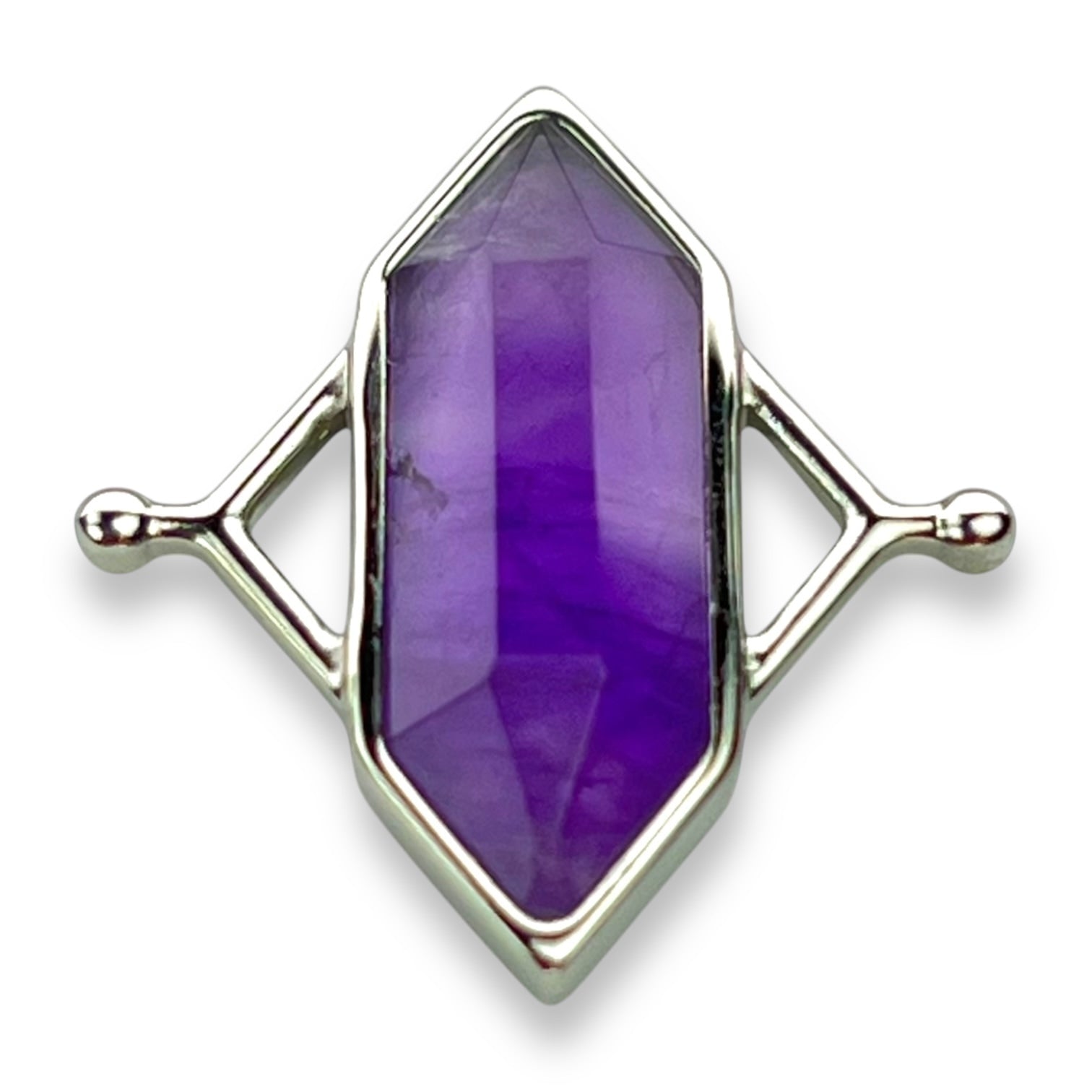 Amethyst TwinPoint™ Element | Calming Purple Crystal – CONQUERing