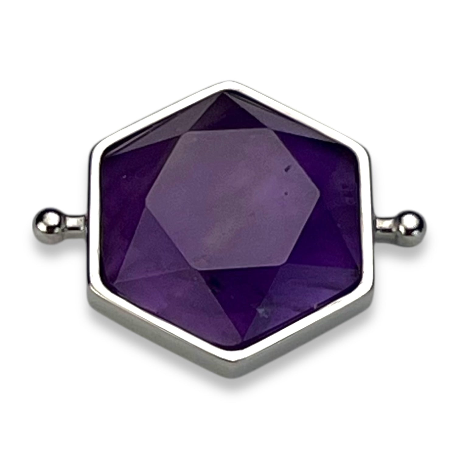 Amethyst Hexagon Crystal Element | Calm & Intuition – CONQUERing