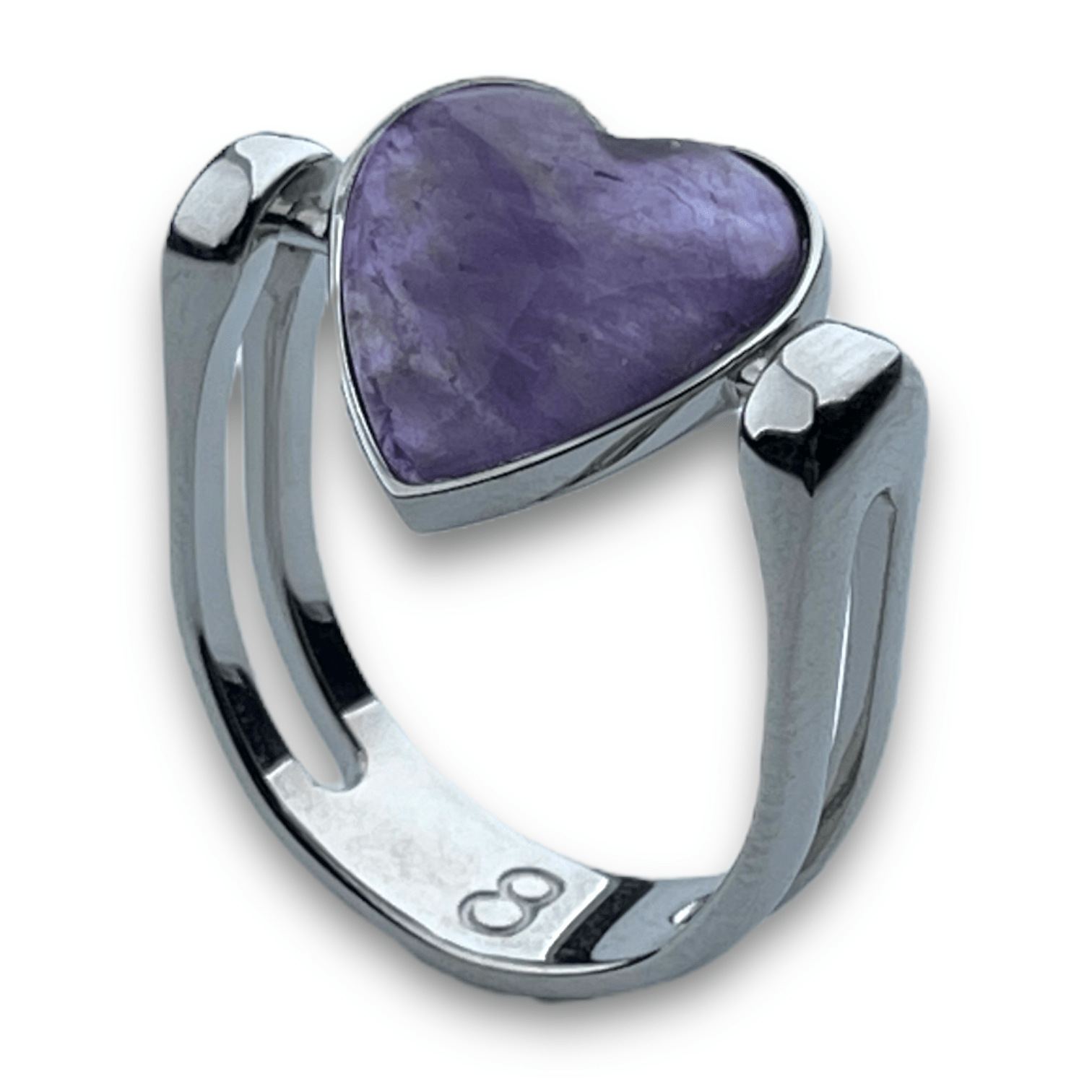 Heart-Shaped Crystal Fidget Ring – CONQUERing