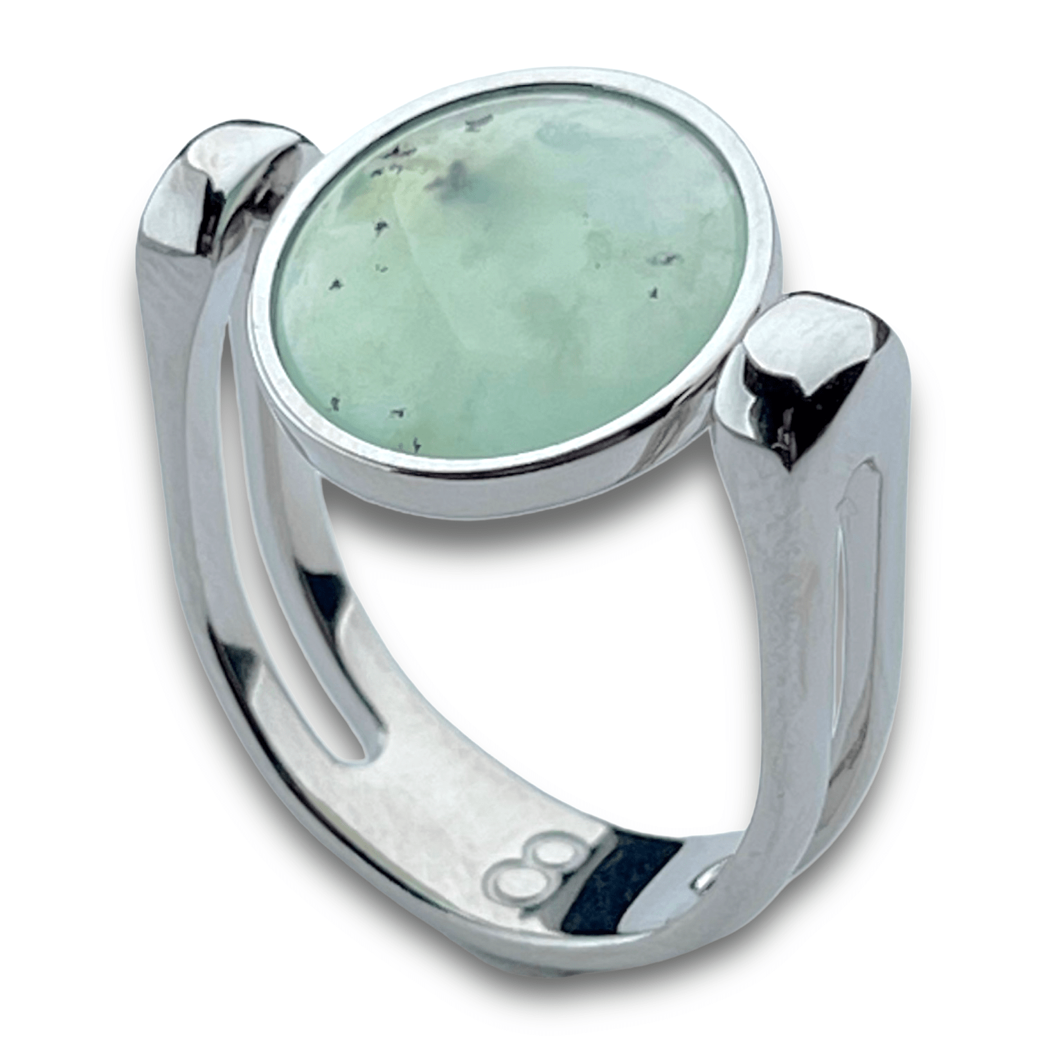 Chrysoprase Crystal Fidget Ring – CONQUERing