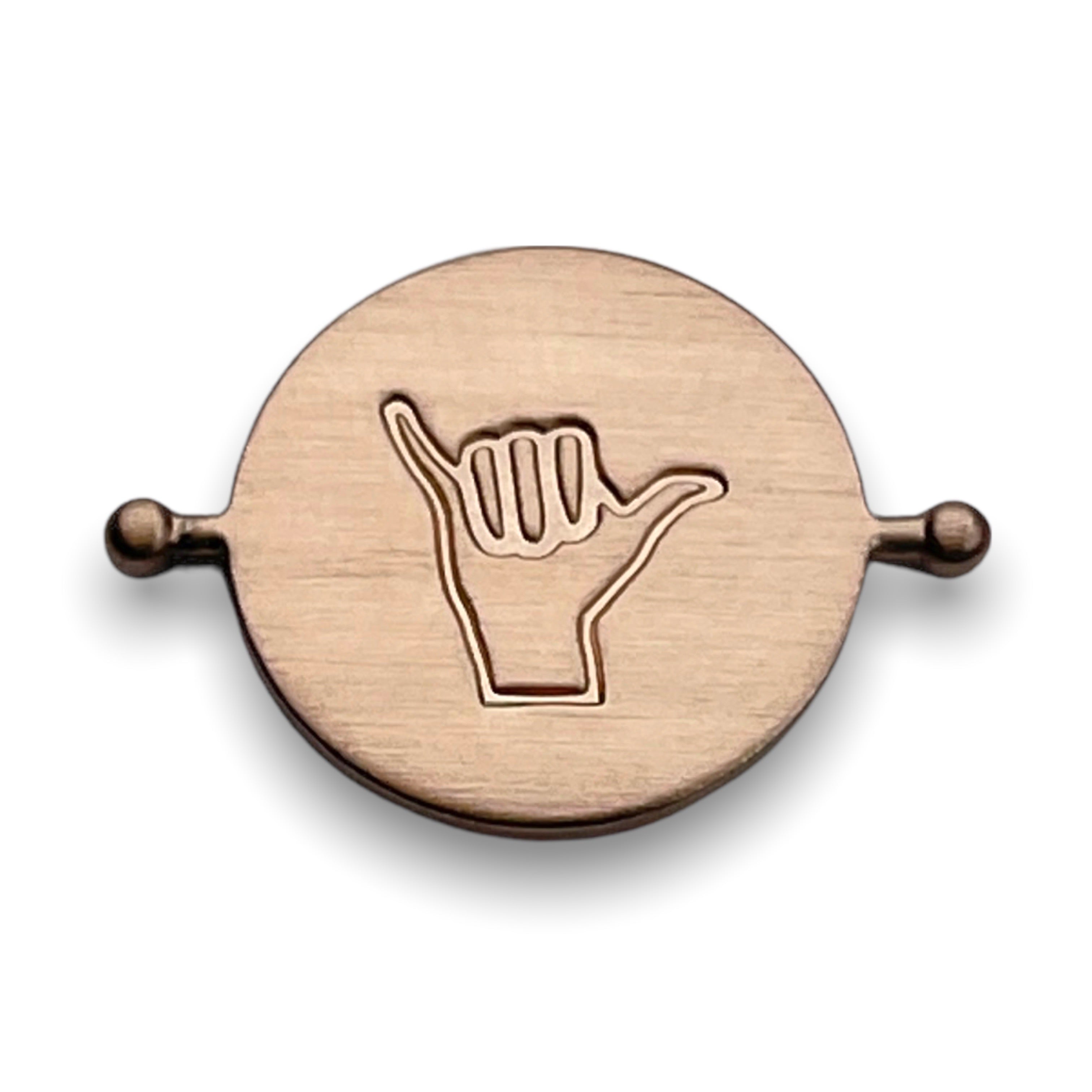 Rose Gold ILY Sign Language Symbol Element (spin to combine) – CONQUERing