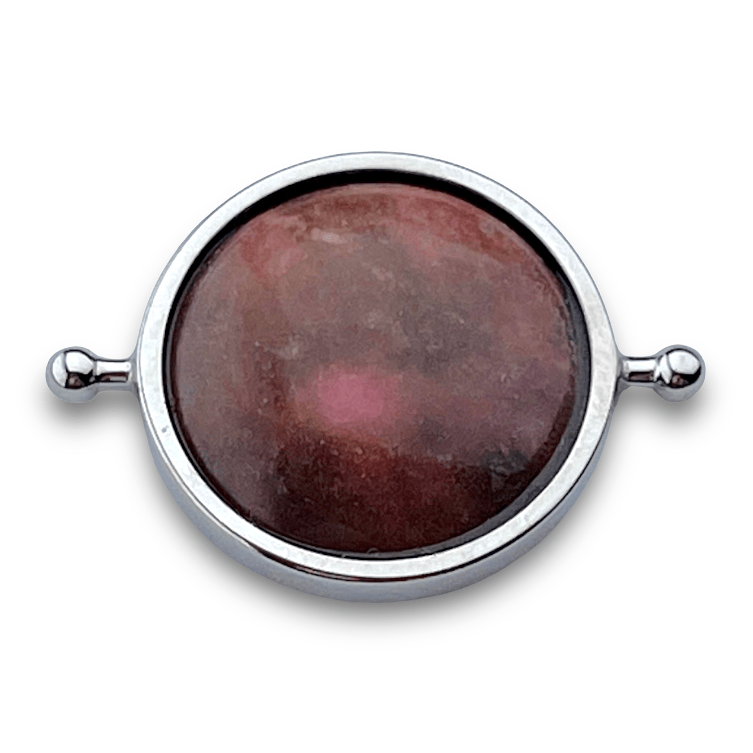Rhodonite Round Element | Dark Pink Crystal – CONQUERing